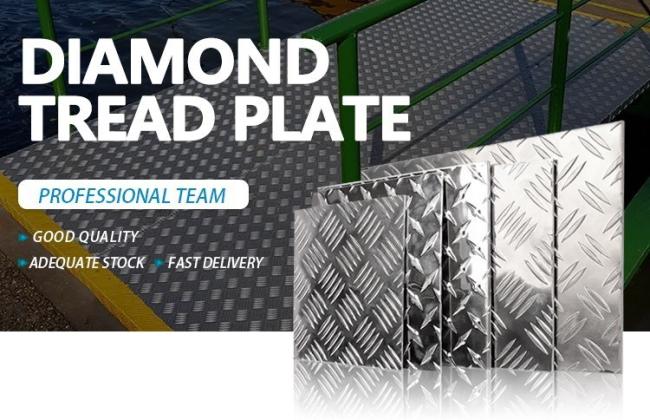 Embossed Aluminium Sheet Planchas Aluminio Diamantado 1060 Anti Slip Aluminum Plate