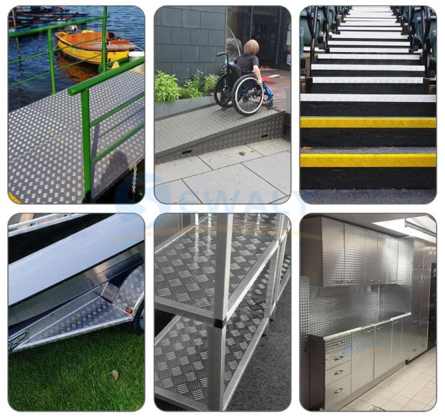 Embossed Aluminium Sheet Planchas Aluminio Diamantado 1060 Anti Slip Aluminum Plate