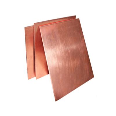 China C11000 C10200 99,99% Chapa de cobre puro T2 T1 1MM 2MM 3MM Tamanho personalizado à venda