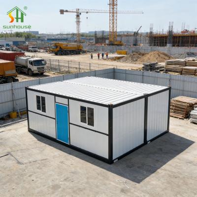 China Modular Prefab Container House With Bathroom And Kitchen Pre Installed Plumbing Electrical System for Temporary Living Unit for sale