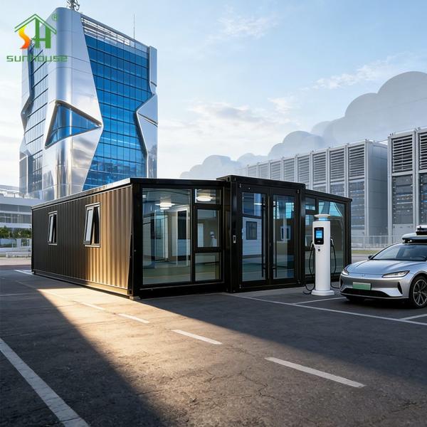 Quality 20ft Modular Container Homes , Compact Foldable Expandable Container Home for sale