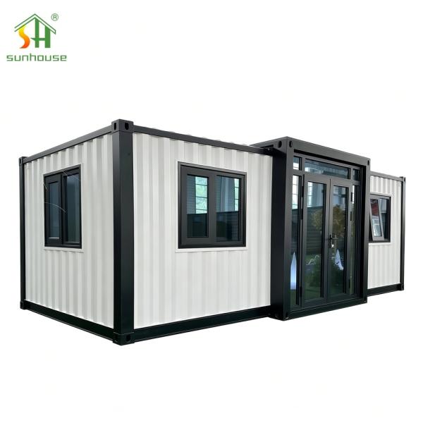 Quality Space Saving 20ft Expandable Container House , Prefab Foldable Modular Homes for sale