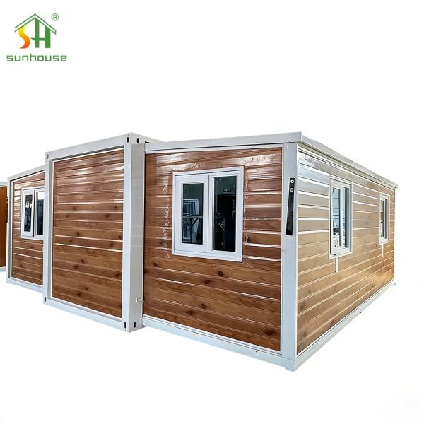 Quality Space Saving 40ft Expandable Container House Prefabricated With Insulated Sandwich Panels for sale