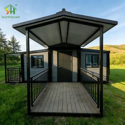 China Outdoor Portable Cabin Steel Frame Prefabricated Unit for Construction Camps Site Offices Remote Housing and Temporary Facilities for sale