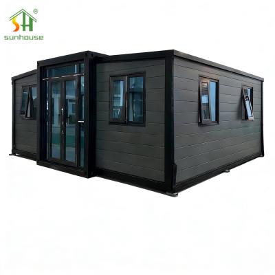 China Fold Out Expandable Container House 40ft Prefab Homes For Dealer Display Unit for sale