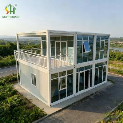 China Flat Pack Container House 20FT 40FT Galvanized Steel Prefab Modular Building Unit for sale
