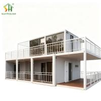 China Space Saving Folding Transport Container Homes , Modular Two Storey Container House for sale