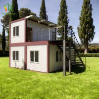 China Flat Pack Modular Container House Two Storey With Optional Insulated Wall System for sale