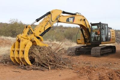 China Customized excavator rake 3ton excavator brush rake excavator rake riddle bucket excavator ground clearing rake for sale