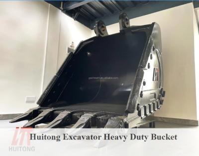 China Balde de Rocha para Escavadeira Huitong com Pontas Reversíveis, Balde de Mineração de 25 T para Pedreira/Demolição, OEM Disponível à venda