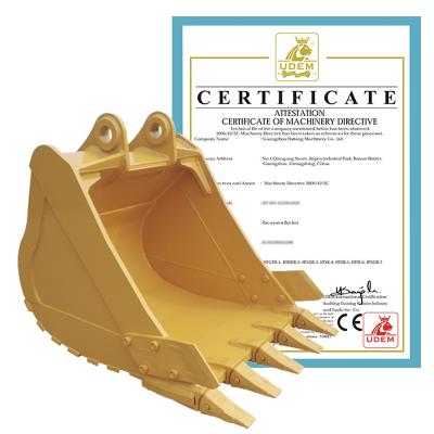 China Balde de Rocha para Escavadeira Huitong com Pontas Reversíveis, Balde de Mineração de 25 T para Pedreira/Demolição, OEM Disponível à venda