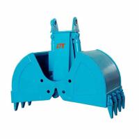 China Blue Clamshell Bucket Strong Digging Force Good For Limited Working Space for sale