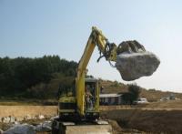China High Strength Backhoe Log Grapple For Grabing Loading / Moving Works for sale