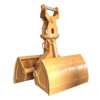 China Mud Gravel Excavator Clamshell Grab Bucket For Loading Unloading Materials for sale