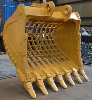China Custom Width 8.7m3 Backhoe Excavator Sieve Bucket for sale