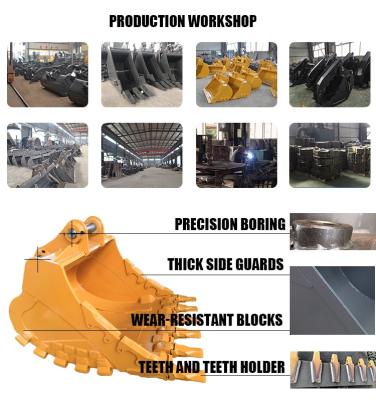 China Hot Selling Rock Bucket For Mini Excavator Loader Rock Bucket Earthmoving Attachments for sale