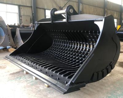 China 3-45 Ton Excavator Skeleton Bucket For Screening Stone In Soil for sale