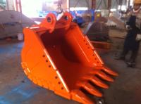 China Efficient 4.3cbm Heavy Duty Excavator Bucket With Sharp Teeth for sale