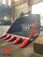 China NM400 Excavator Skeleton Bucket Digger Equipment Garbage Sorting for sale