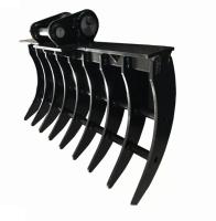 China Customized Lightweight Excavation Brush Rake Sharp Tines For Precision Removal for sale