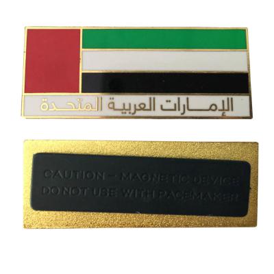China hard enamel badge with magnet back for sale