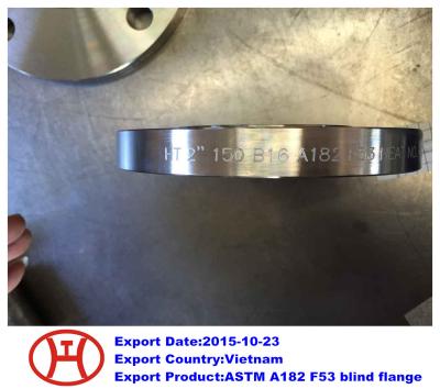 China F53 UNS S32750 2507 1.4410 WN SO Blind flange forging disc ring for sale