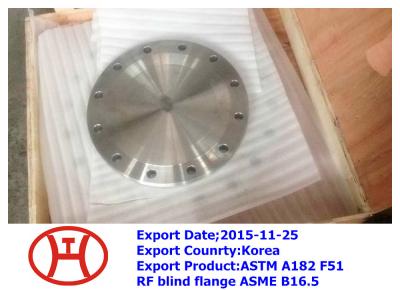 China F51 UNS S31803 1.4462 WN SO Blind flange forging disc ring for sale
