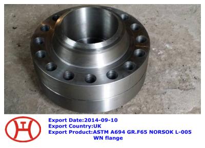 China ASTM A694 F65 NORSOK L-005 WN flange for sale