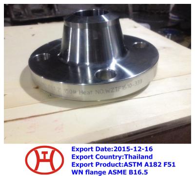 China UNS S31803 1.4462 ASTM A182 F51  WN flange for sale