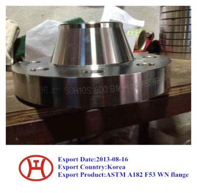 China UNS S32750 2507 1.4410 ASTM A182 F53 WN flange for sale