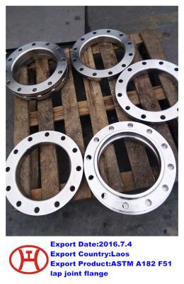 China UNS S32750 2507 1.4410 ASTM A182 F53 lap joint flange for sale