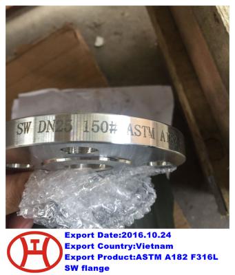 China ASTM A182 F316L SW flange for sale