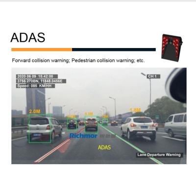 China Driver Fatigue Monitor System for Truck Bus Richmor 8 Channel HDD Mobile DVR ADAS DSM for sale