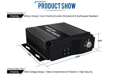 China 720P AHD Mobile DVR mit Wifi 4G 4CH Echtzeit-Aufnahme Reichweite des Schiffes Spannung 8-36V zu verkaufen