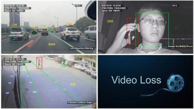 Cina GPS 4G WIFI ADAS DSM BSD AI 8CH 1080P Sistema di telecamera CCTV per veicoli a motore in vendita