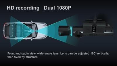 Cina 1080P AHD MINI 2CH Videoregistratore Dashcam montato sul veicolo con visualizzazione remota e GPS in vendita