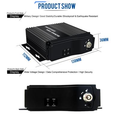 China Mini en licht 3G 4G 4 Channel Voertuig SD-kaart Mobiele DVR Zwarte doos voor taxi schoolbus Te koop