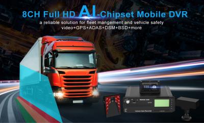 中国 AI HD MDVR 8CH 1080P/720P 車両デジタルレコーダー 1TB HDD と 128GB SD カード 販売のため