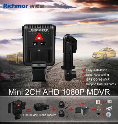 Cina 4G WiFi Mobile MINI MDVR Rear Car Dashcam DVR Bus Vehicle Camera Recorder AI DASHCAM 2*256GB Storage con scheda SD in vendita