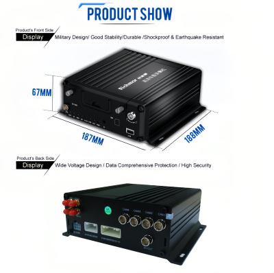 Cina Rete 4G Wifi H.265 8CH MDVR 1080P AHD HDD Mobile DVR Camera System per furgoni taxi autobus autocarro in vendita