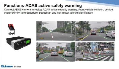 Cina Supporto GPS 4G WIFI ADAS BSD DSM 8ch 1080P AI Car Black Box per camion e autobus DVR mobile in vendita