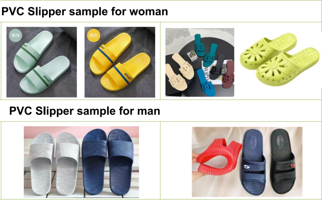 Slippers produced by our slipper making machine