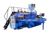 Quality Automatic Blowing Slipper Machine 1 Color Rotary Plastic Footwear Making Machine for sale