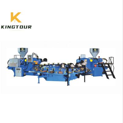 China Rotary Sole Molding Machine Three Color PVC Sole Making Machine 78500W KT-916 for sale
