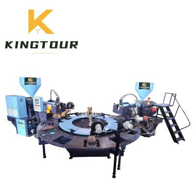 China 12 Station Shoe Sole Making Machine Two Color PVC TPR TPU Sole Injection Molding Machine for sale