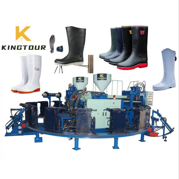 Quality Rotary PVC Shoe Machine 16 Station 2 Color Shoe Injection Machine KT-8196 for sale