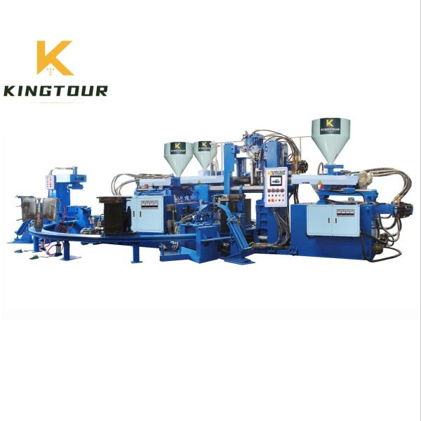 Quality 2 Color Gumboots Making Machine Rotary PVC Shoe Injection Moulding Machine for sale