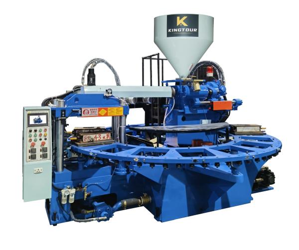 Quality 16 Station Slippers Making Machine Rotary PVC Air Blowing Injection Machine for sale