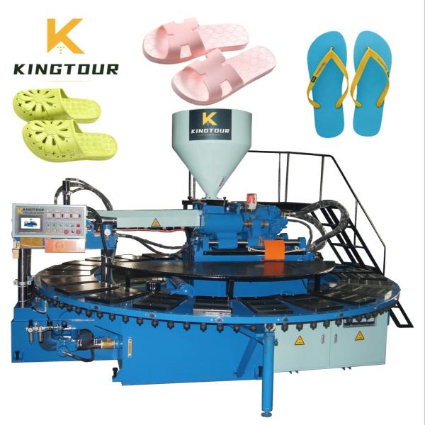 Quality 16 Station Slippers Making Machine Rotary PVC Air Blowing Injection Machine for sale