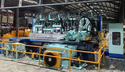 Cina Macchina per iniezione di scarpe PLC EVA 6 stazioni, macchina per stampaggio a iniezione di ciabatte 121500W in vendita